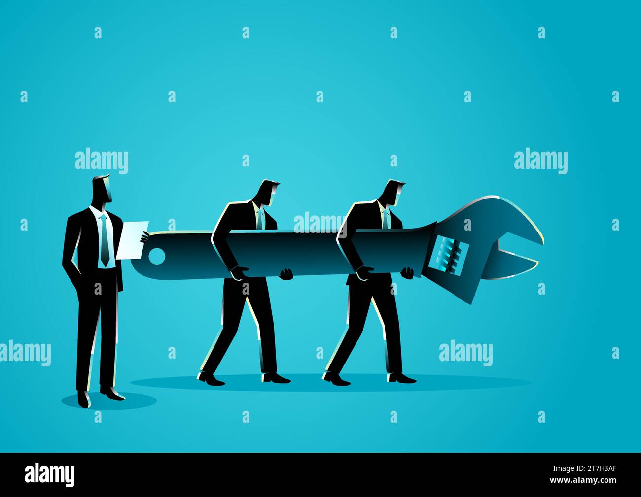 Technical support and repair concept, vector illustration Stock Vector ...