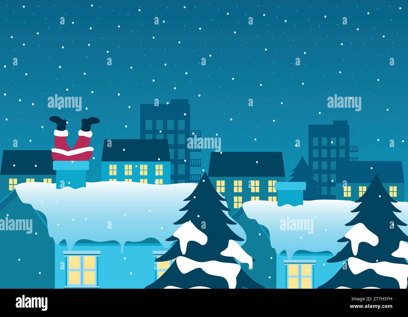 Stuck on the roof Stock Vector Images - Alamy