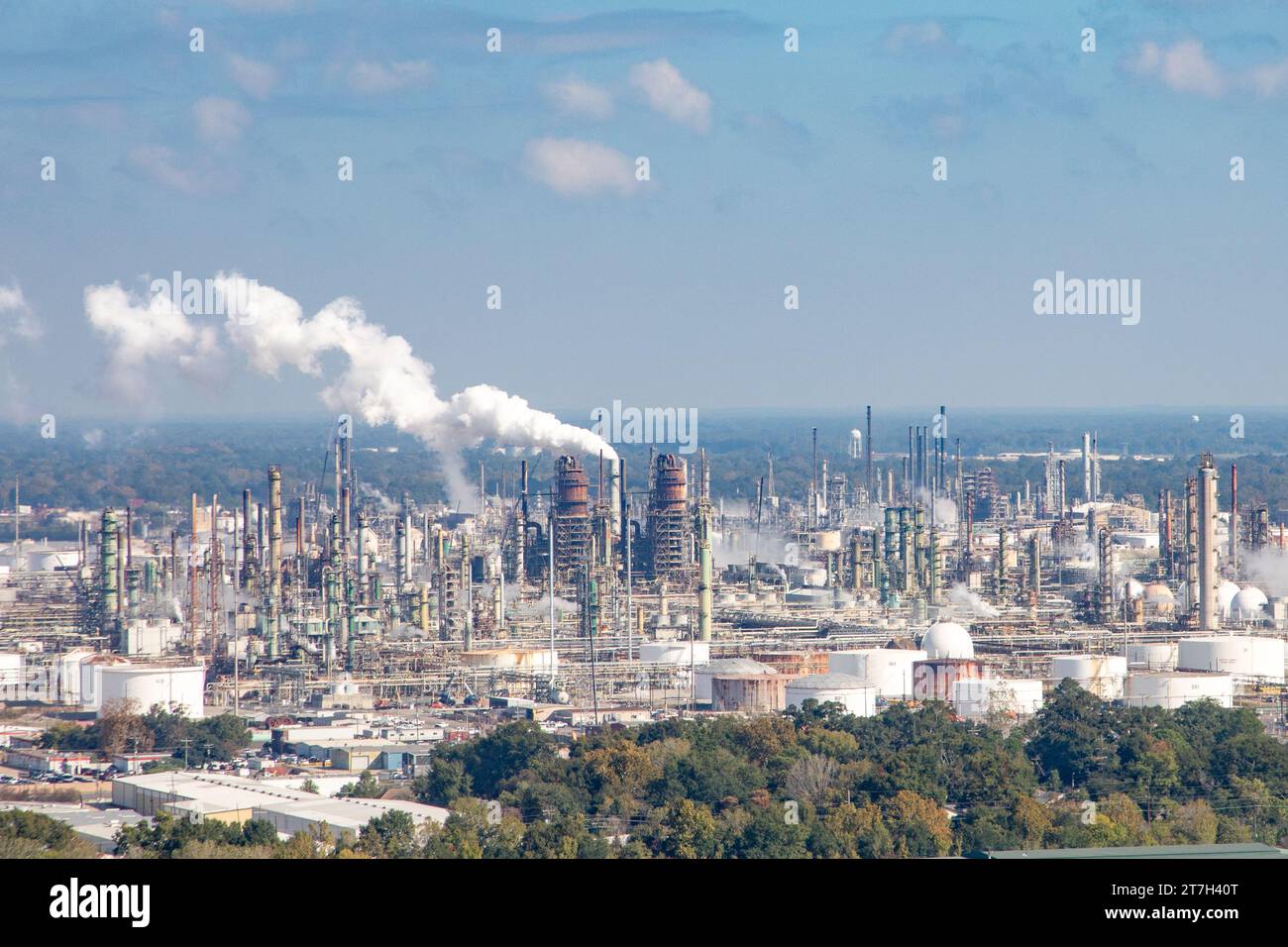 aerial of oil industry near Baton Rouge Stock Photo - Alamy