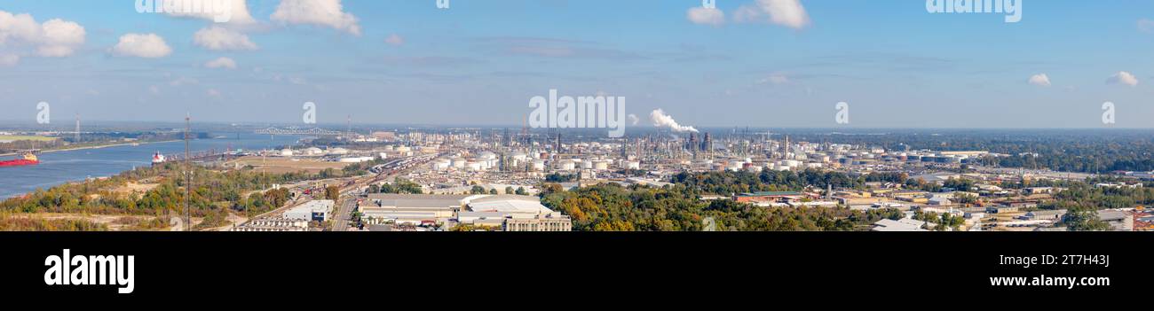 aerial of oil industry near Baton Rouge Stock Photo - Alamy