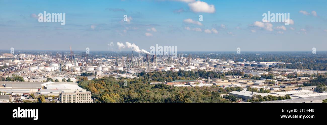 aerial of oil industry near Baton Rouge Stock Photo - Alamy