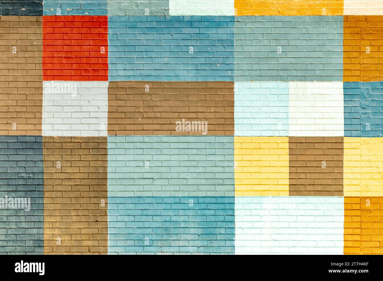 Colorful brick wall different hi-res stock photography and images - Alamy