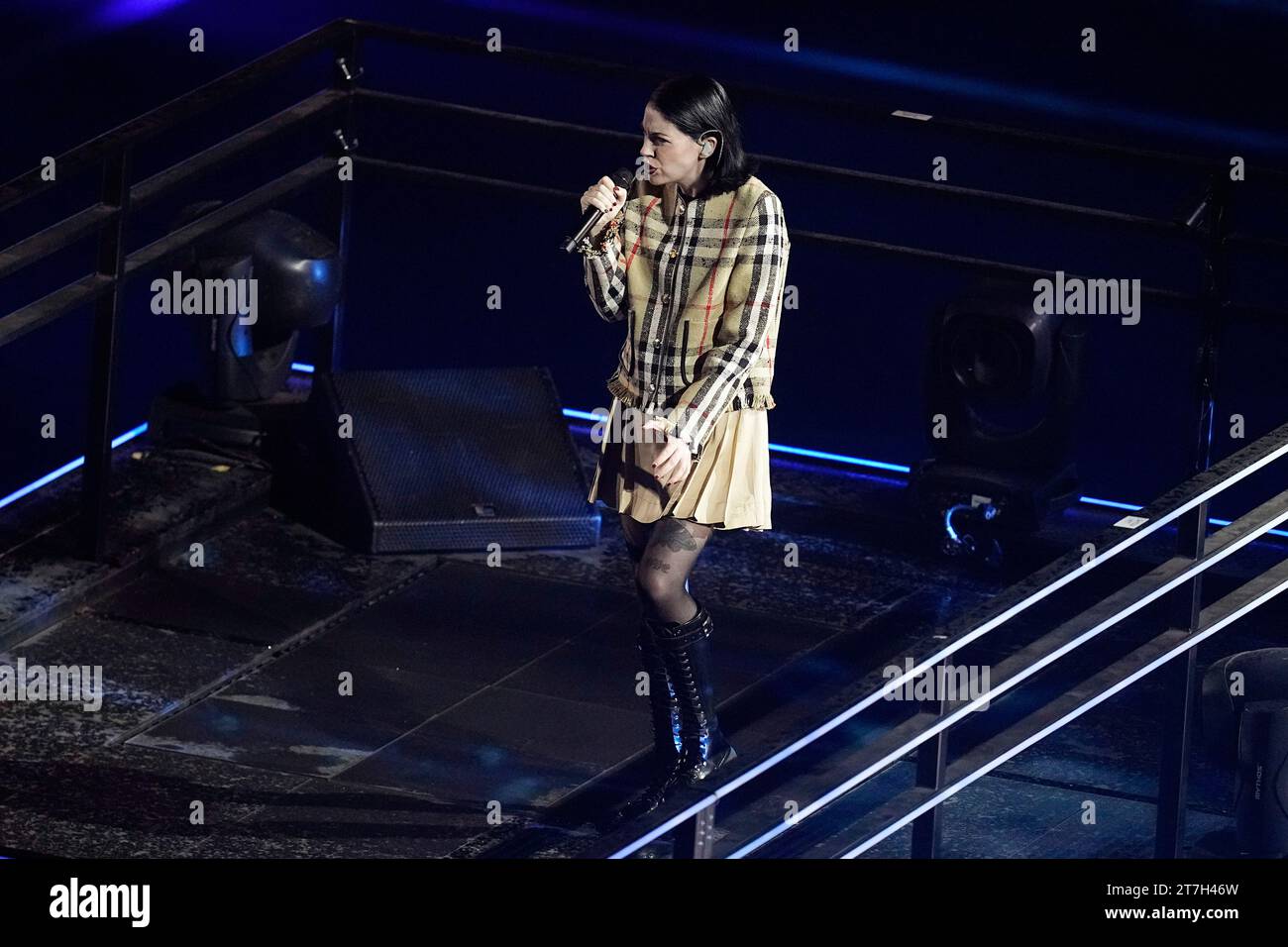 Bishop Briggs performs during an opening ceremony for the Formula One ...