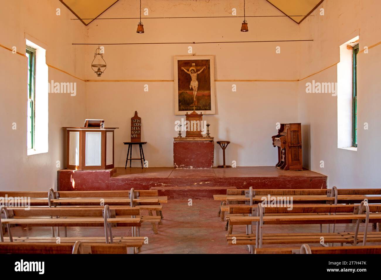 The mission church at Hermannsburg Historic Precinct Stock Photo - Alamy