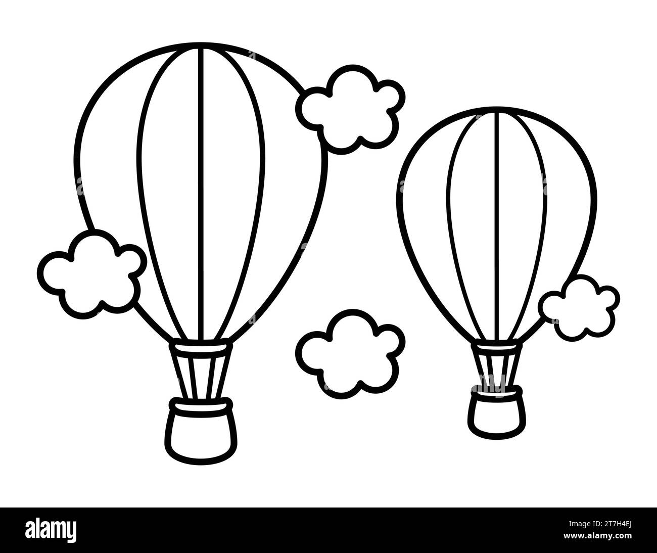 Balloons Clip Art Black And White 14 Hot Air Balloon Clipart! The