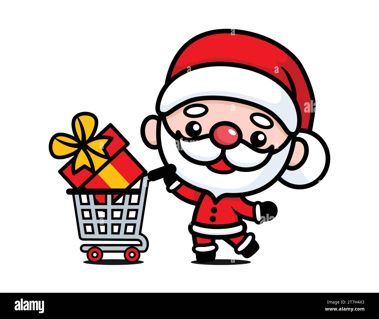 Kawaii cute happy christmas Cut Out Stock Images & Pictures - Alamy