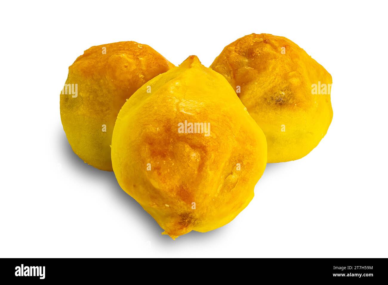 Delicious homemade mini pineapple pies isolated on white background ...