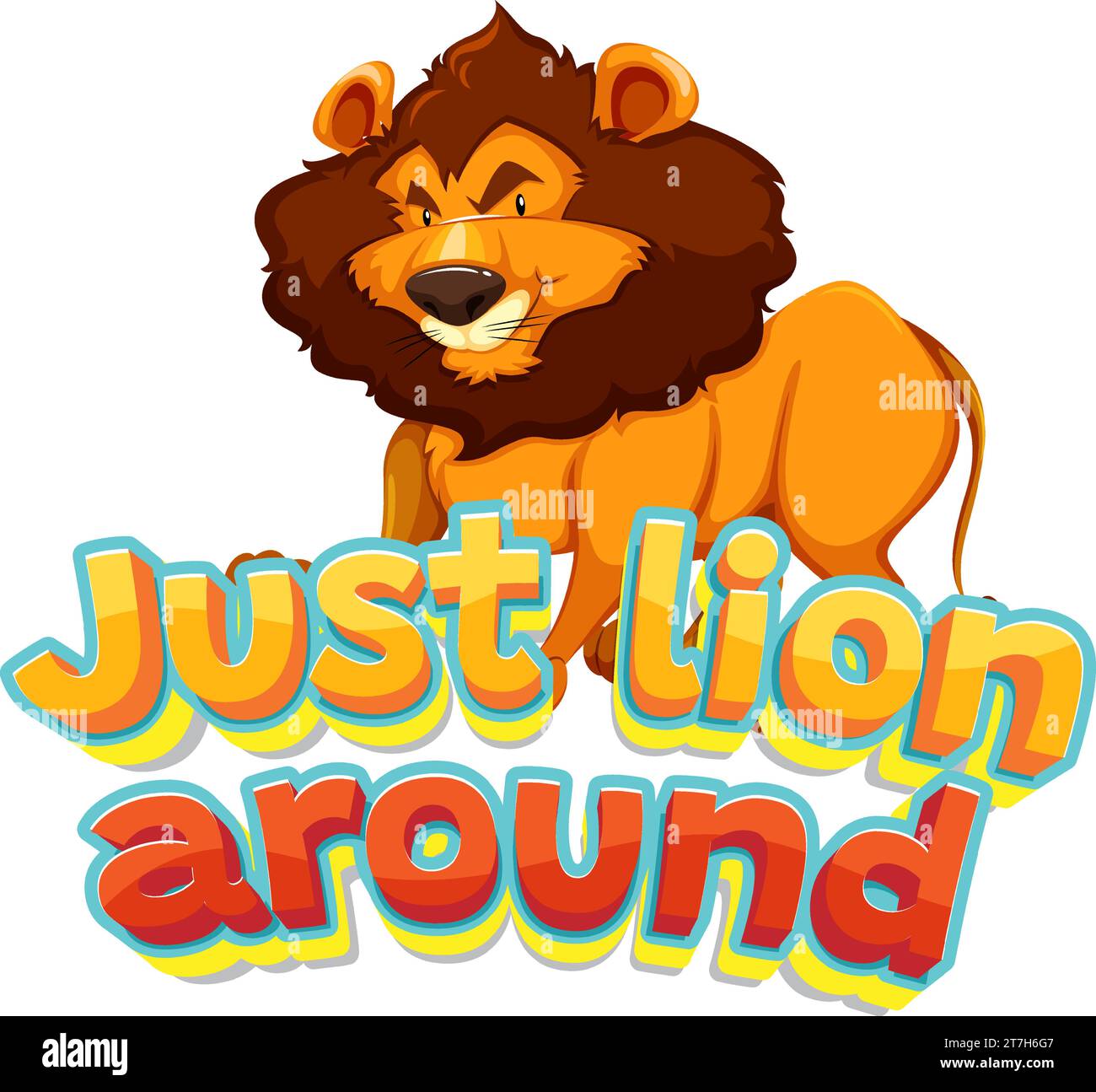 A hilarious cartoon illustration of an animal pun Stock Vector Image ...