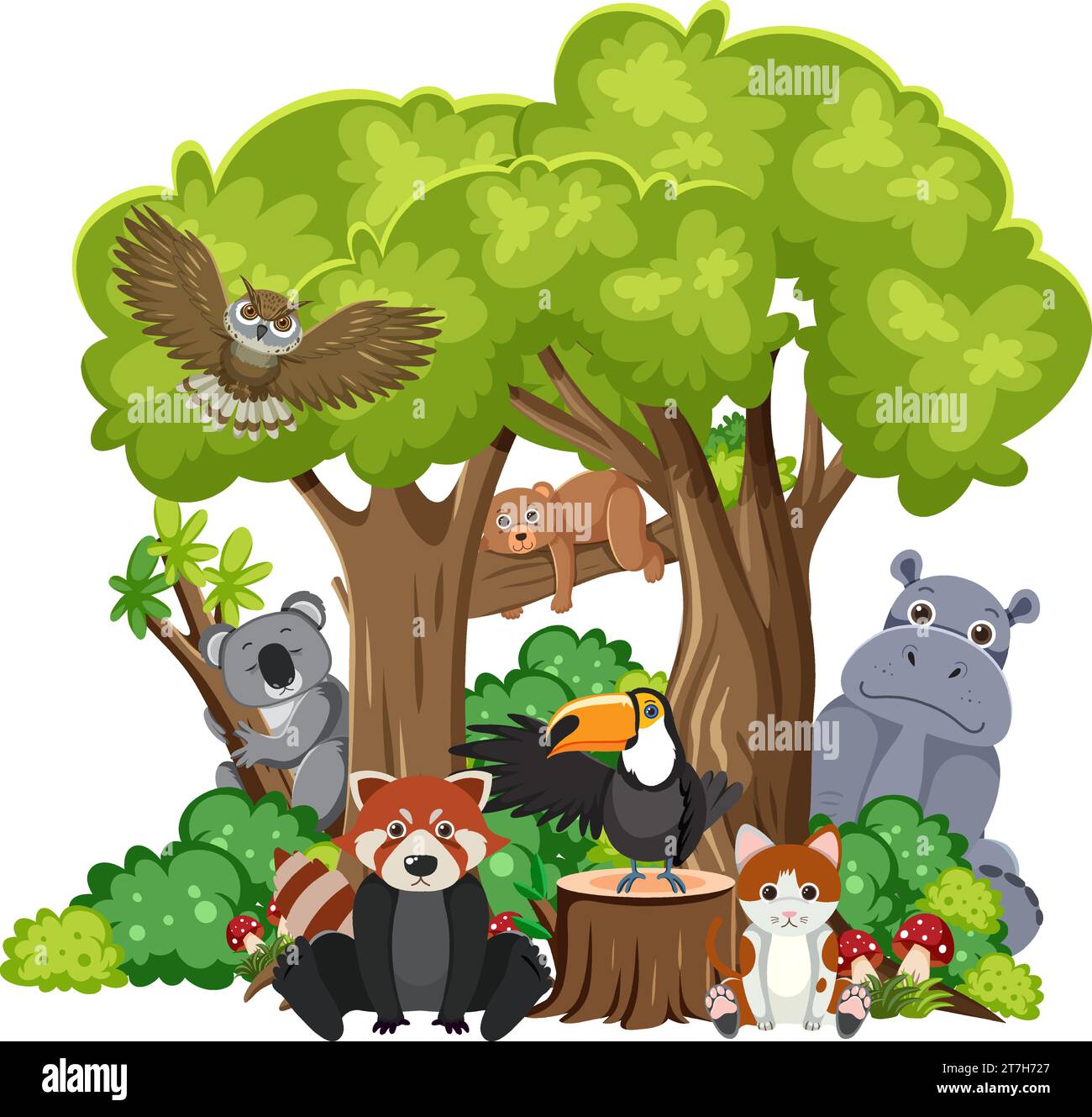 Harmonious ecosystem Stock Vector Images - Alamy