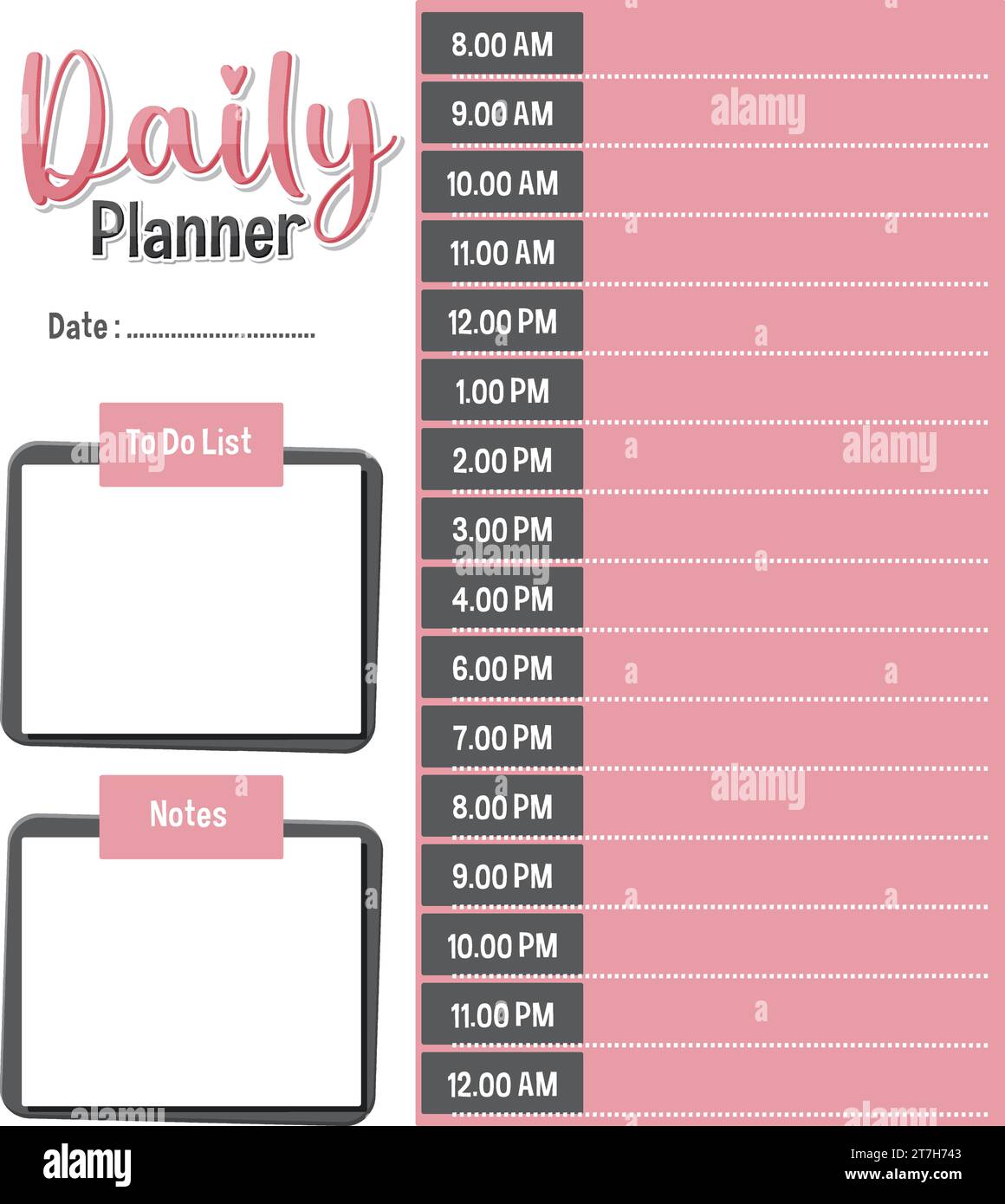 Time planne Stock Vector Images - Alamy