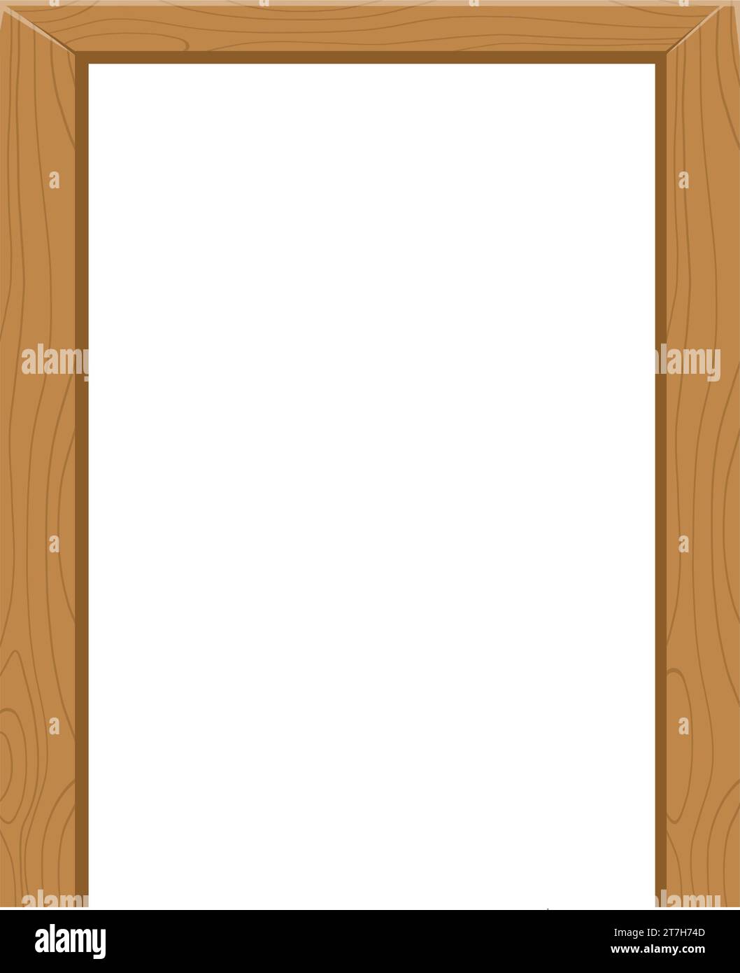 Wood Wooden Door Gate Vector Illustration Stock Vector Image & Art - Alamy