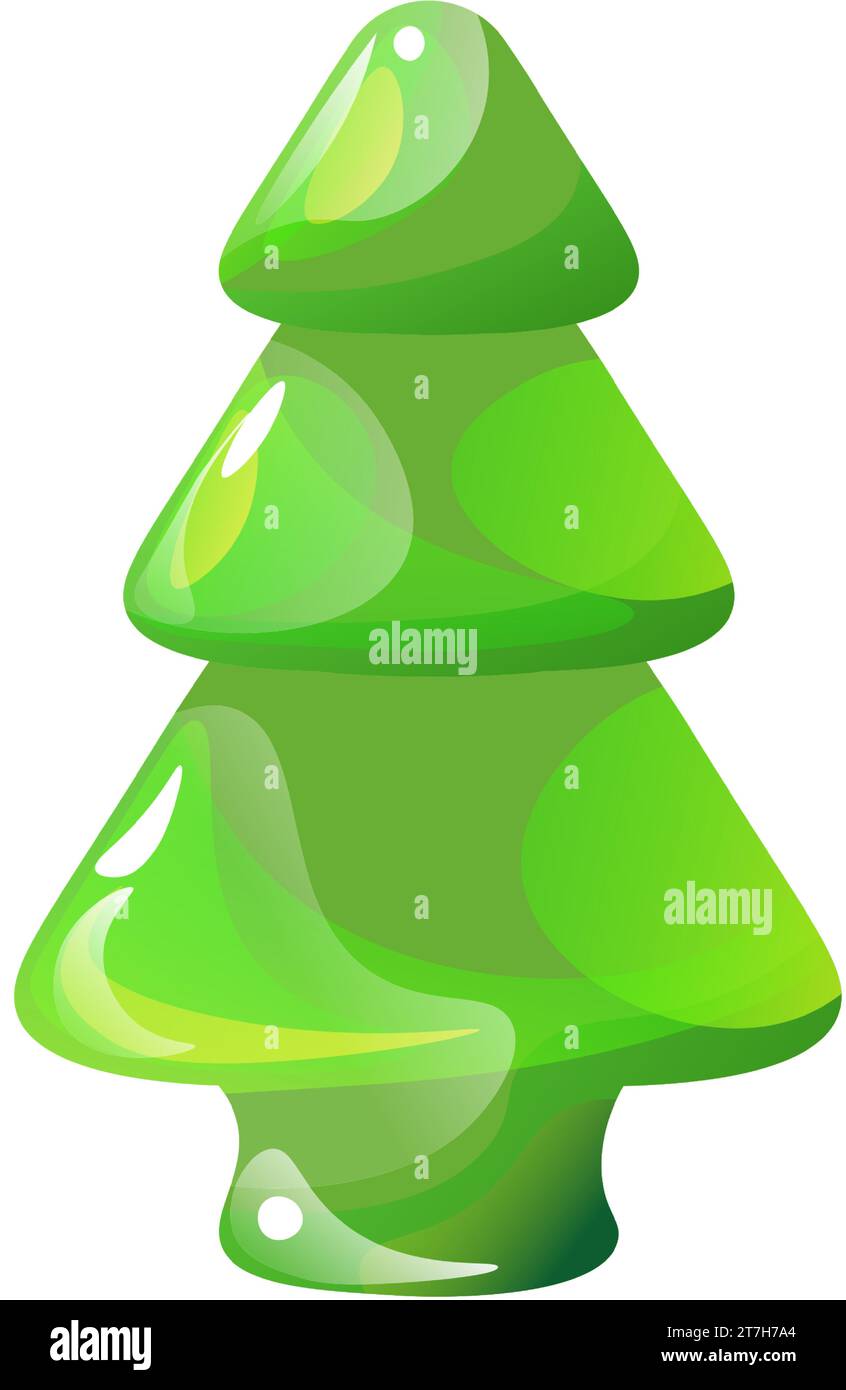 Chewy sugar in shape of tree gummy jelly candy Stock Vector Image & Art ...
