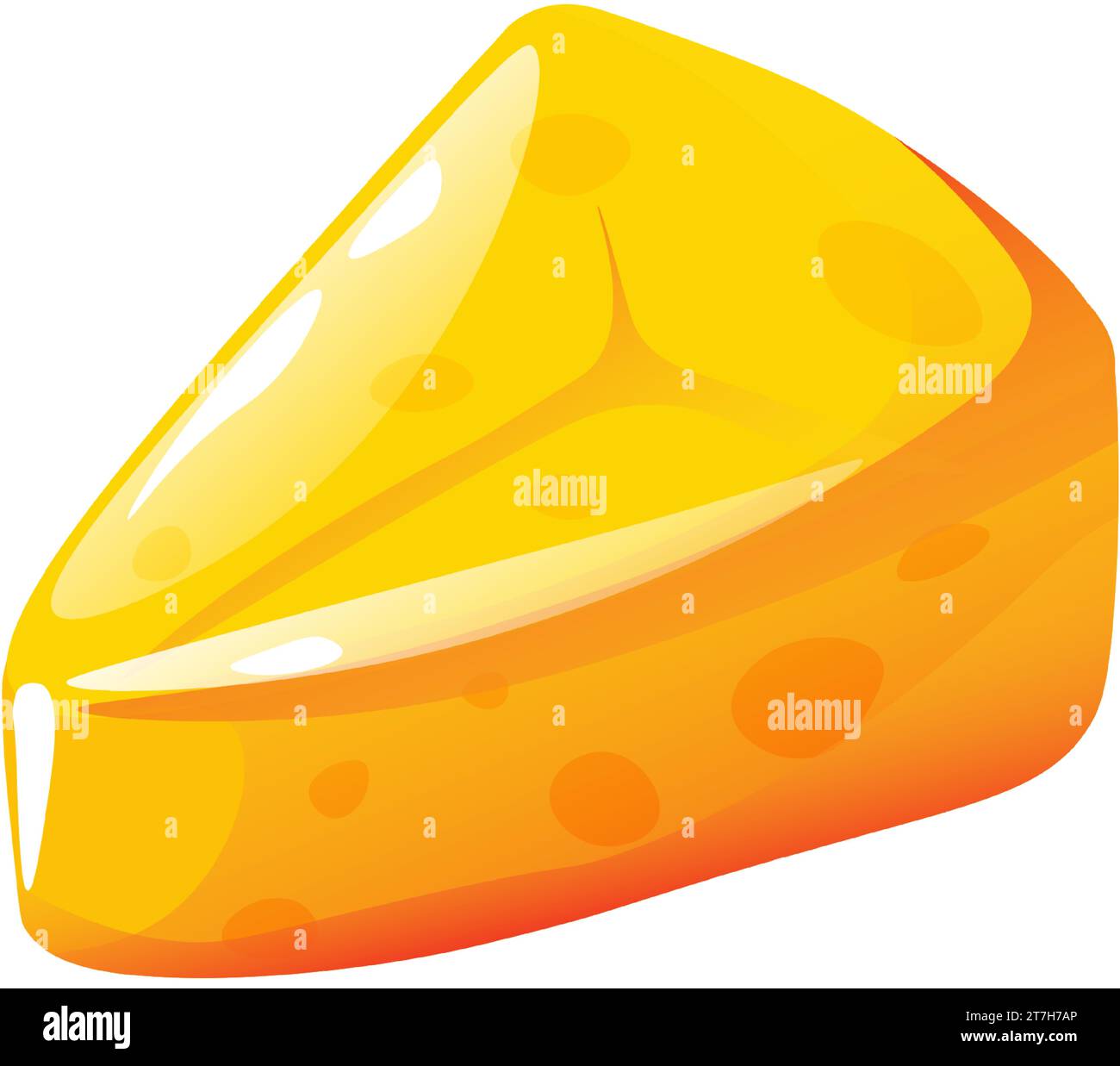 Chewysugar cheese shaped gummy jelly candy icon Stock Vector Image ...