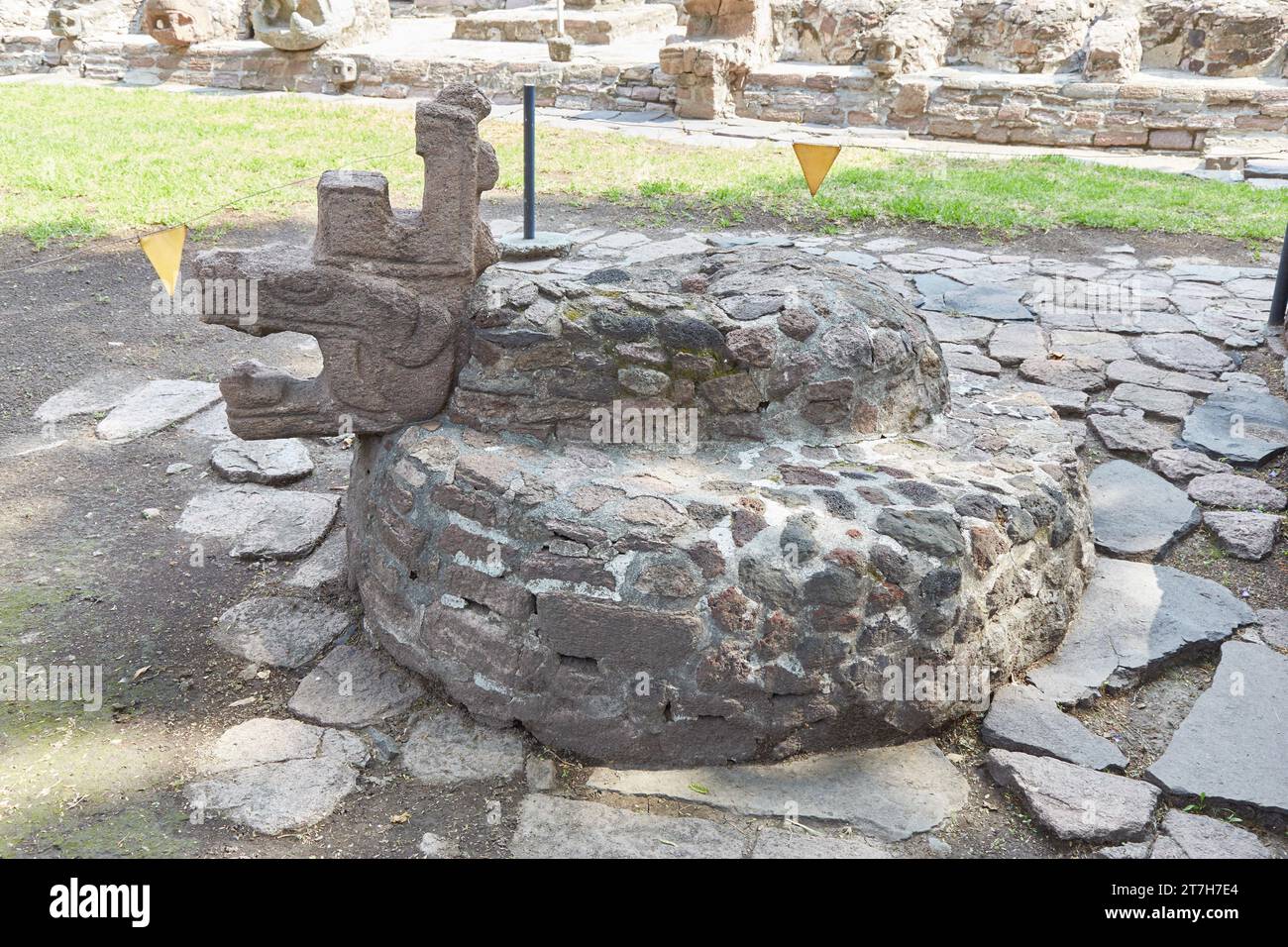 The pyramid of Tenayuca, the best-preserved Aztec temple Stock Photo ...