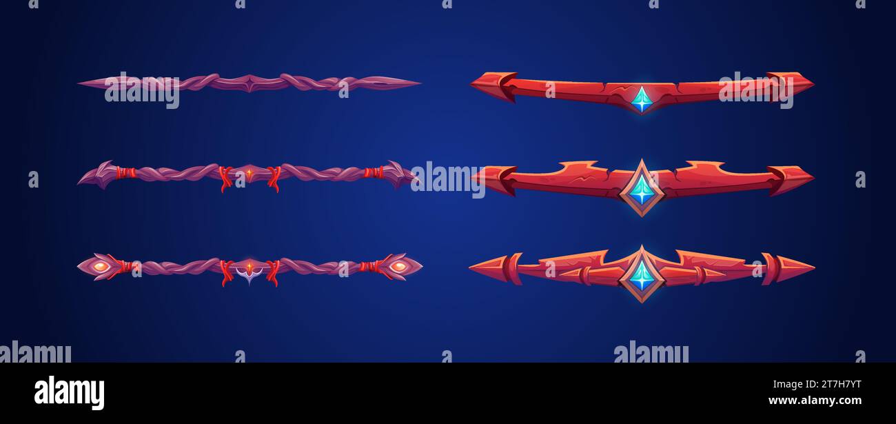 Game rank awards set isolated on background. Vector cartoon ...