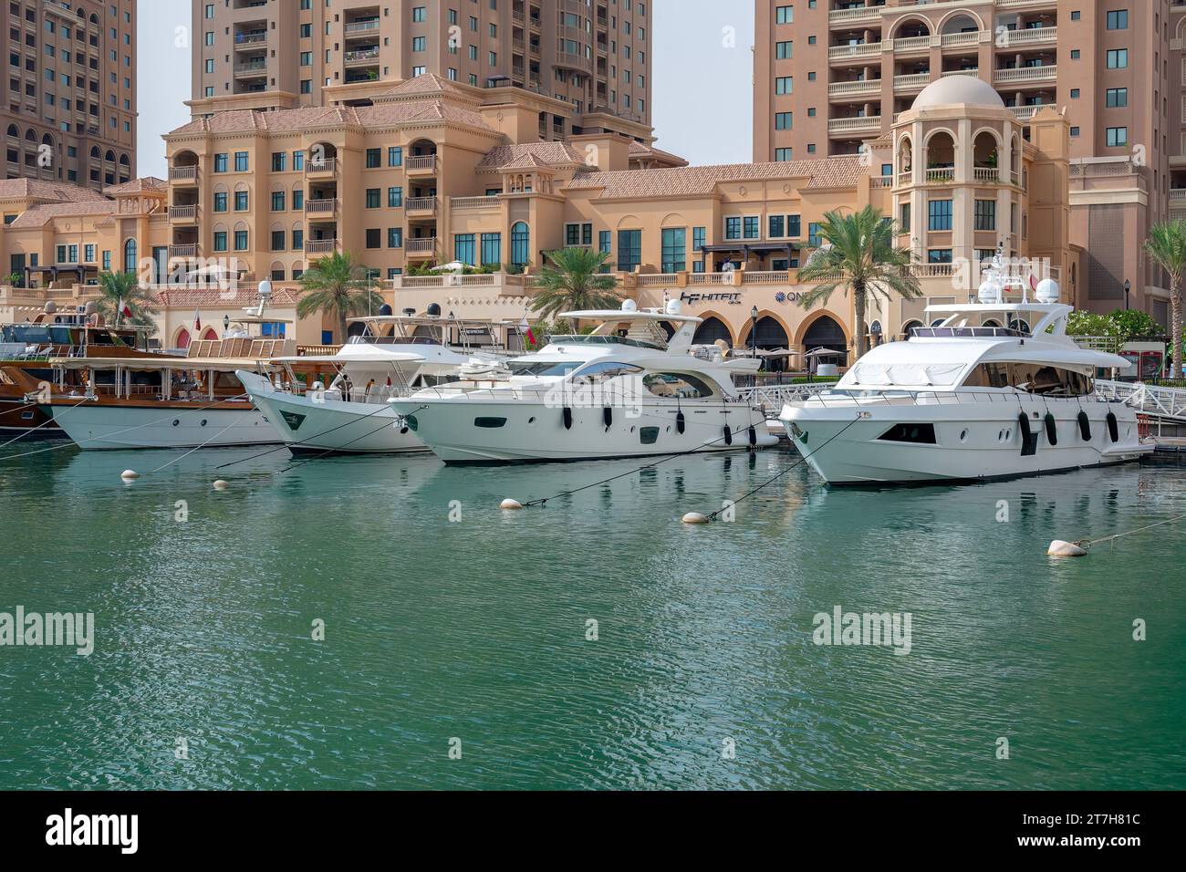 Doha, Qatar - November 11, 2023: The Pearl in Doha. View of the Marina ...