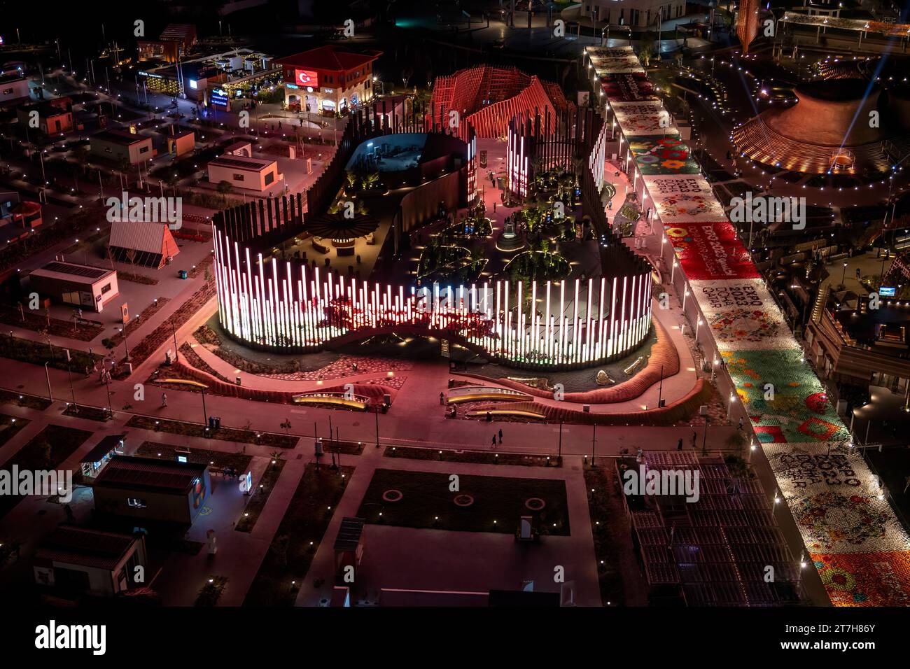 Doha, Qatar - November 11, 2023: The international horticultural expo ...