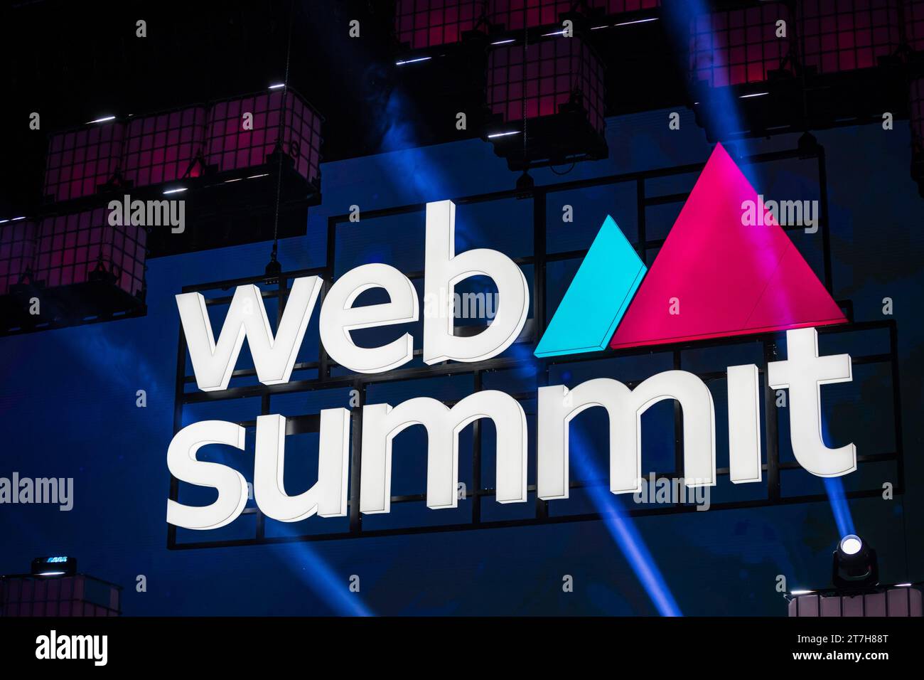 Lisbon, Portugal. 15th Nov, 2023. Web Summit Logo seen at the Altice ...
