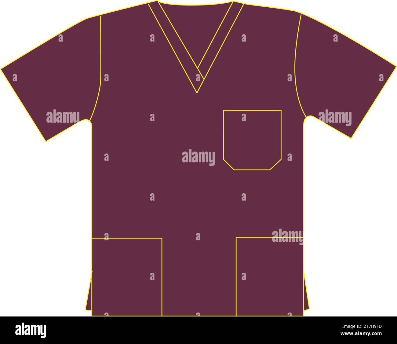 Medical Scrub Suit Design Template Stock Vector Image & Art - Alamy