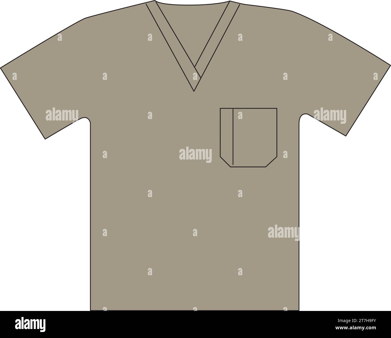 Medical Scrub Suit Design Template Stock Vector Image & Art - Alamy