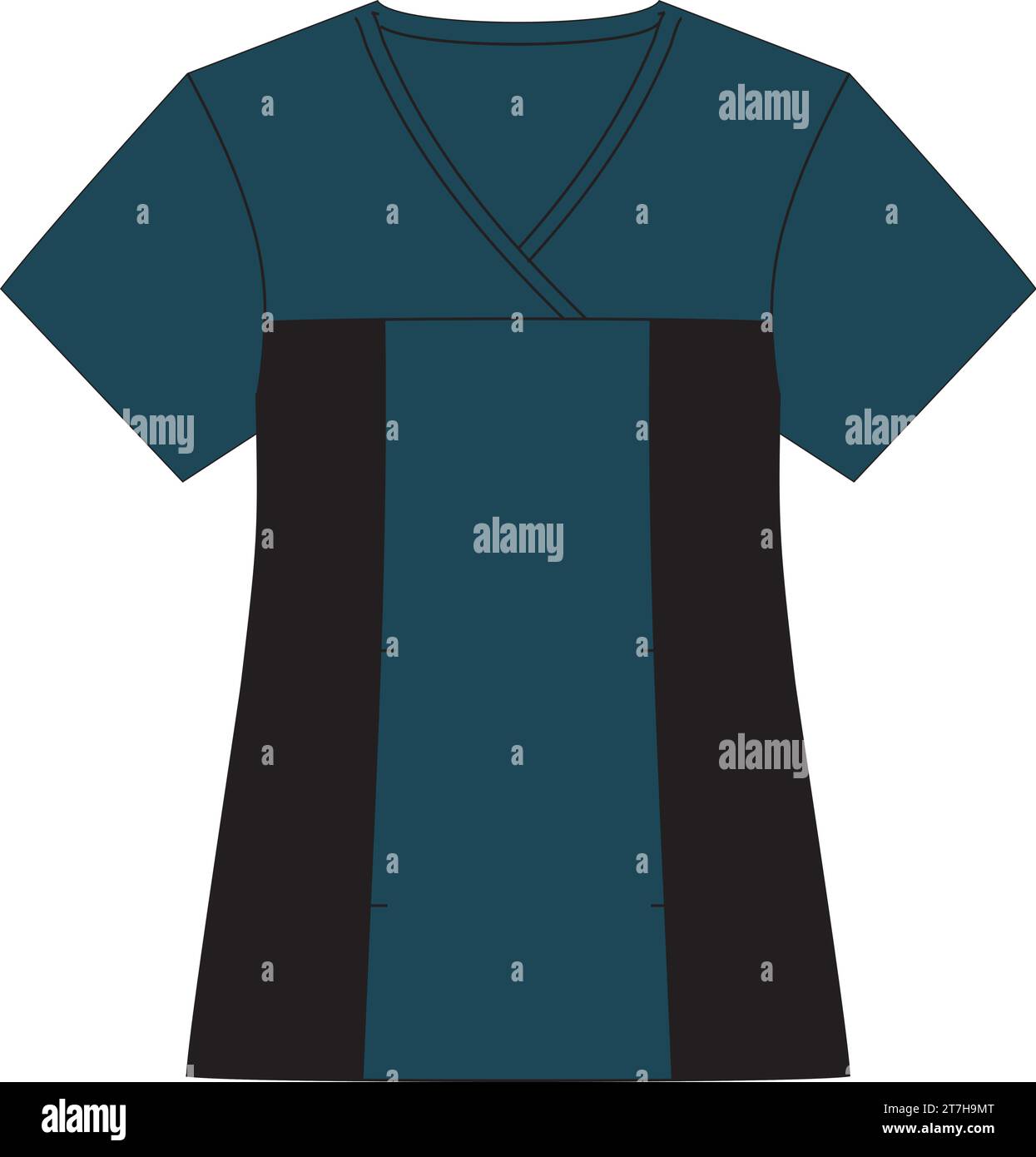 Medical Scrub Suit Design Template Stock Vector Image & Art - Alamy