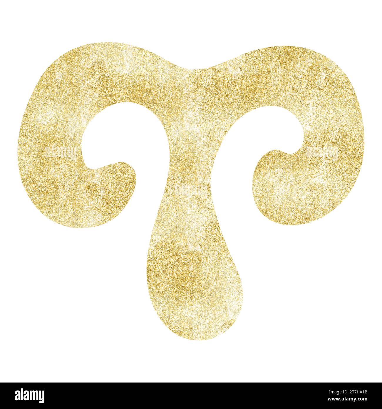 Gold aries zodiac symbol illustration. Simple aries zodiac icon. luxury ...