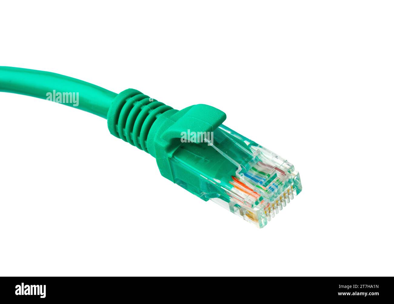 Network cable isolated on white background studio shot Stock Photo - Alamy