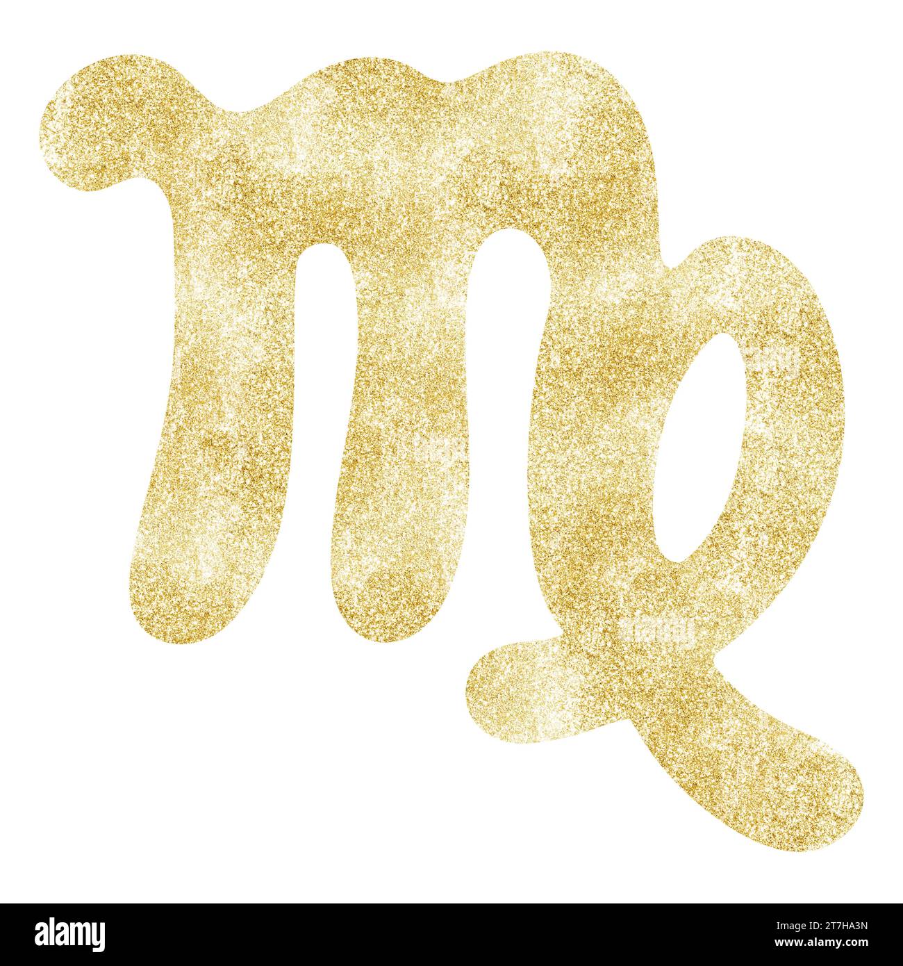Gold virgo zodiac symbol illustration. Simple virgo zodiac icon. luxury ...