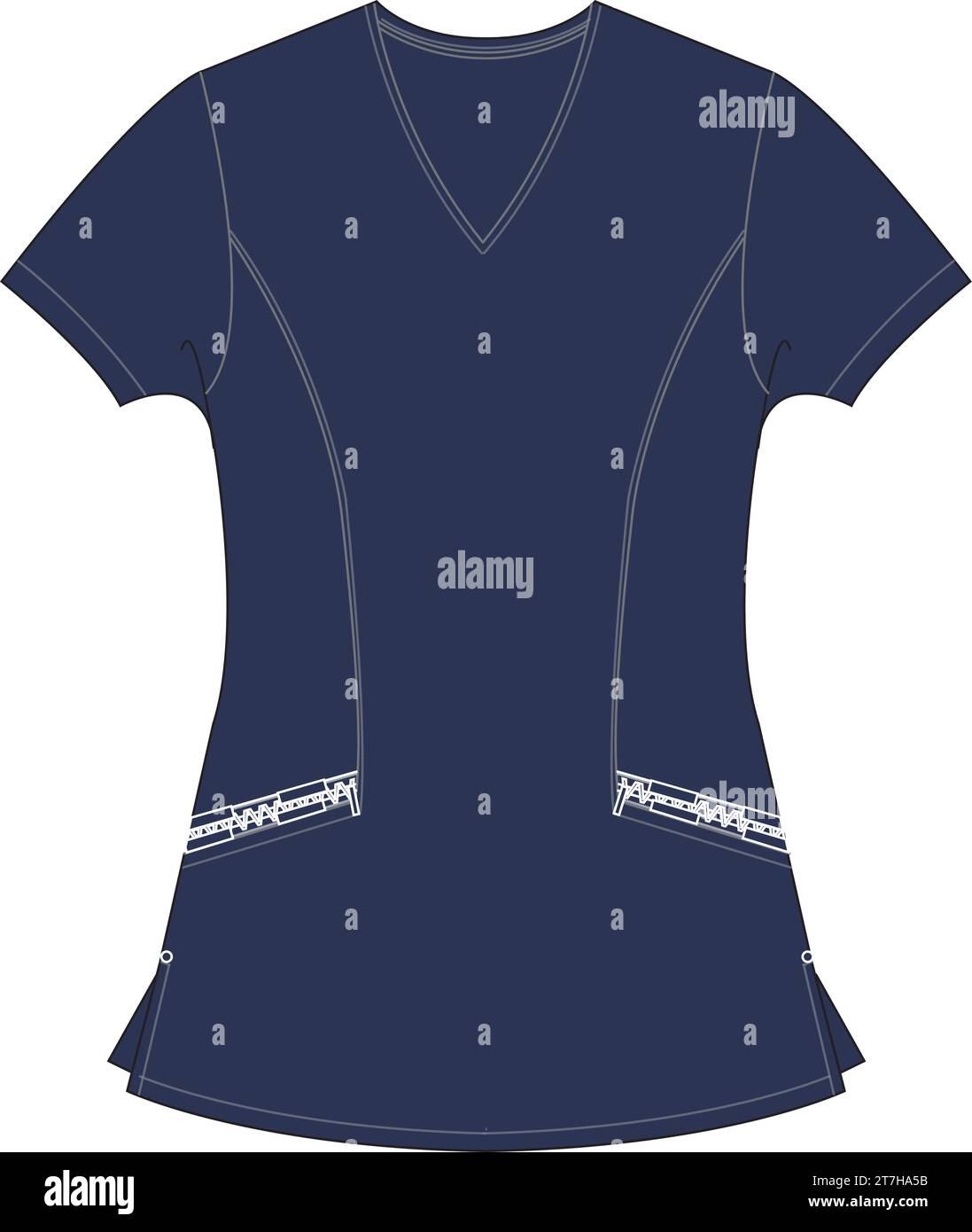 Medical Scrub Suit Design Template Stock Vector Image & Art - Alamy