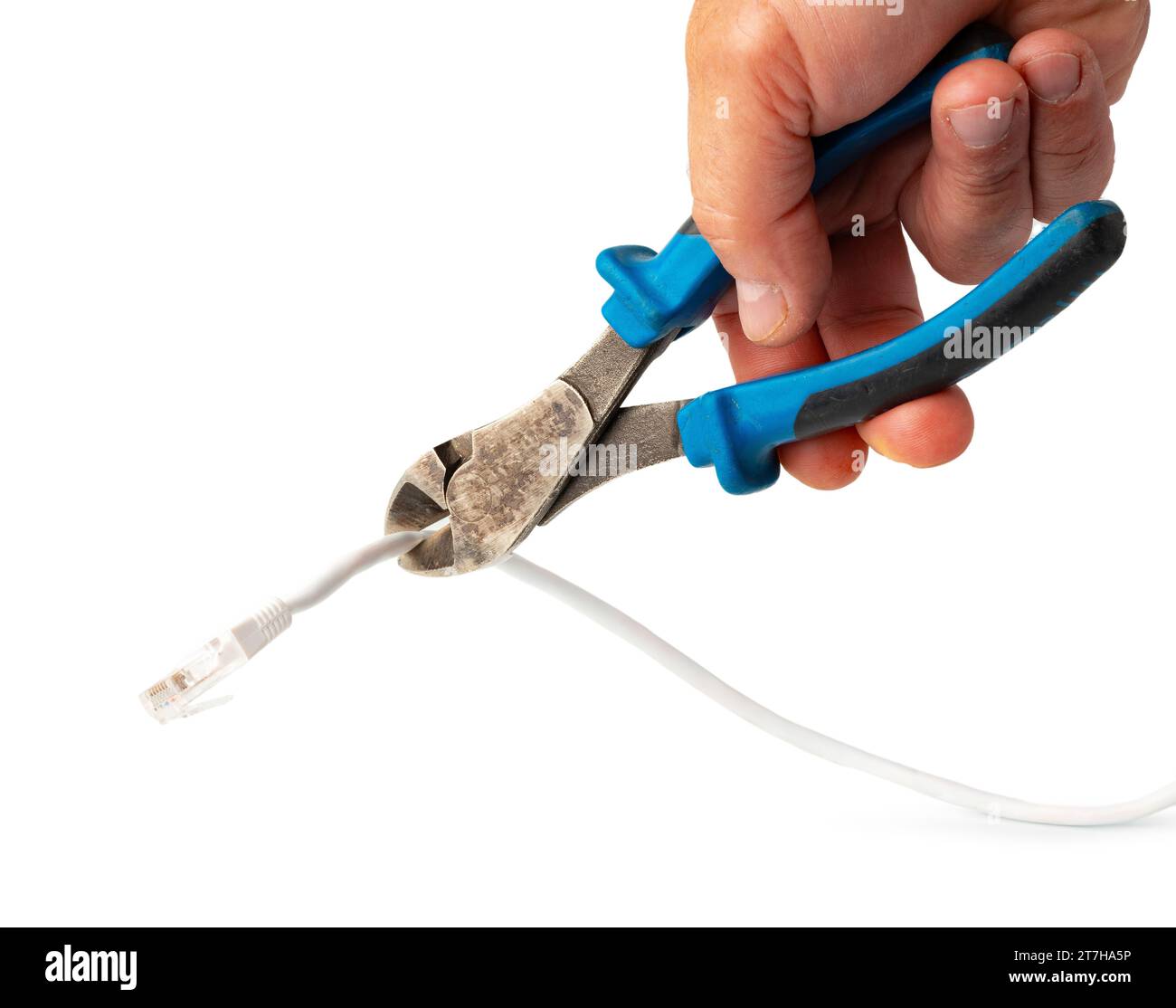 Electrical pliers tool cables Cut Out Stock Images & Pictures - Alamy