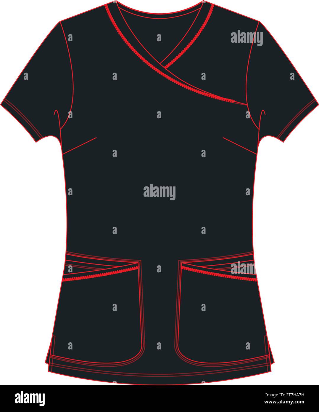 Medical Scrub Suit Design Template Stock Vector Image & Art - Alamy