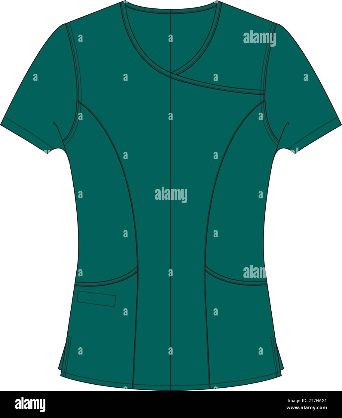 Medical Scrub Suit Design Template Stock Vector Image & Art - Alamy