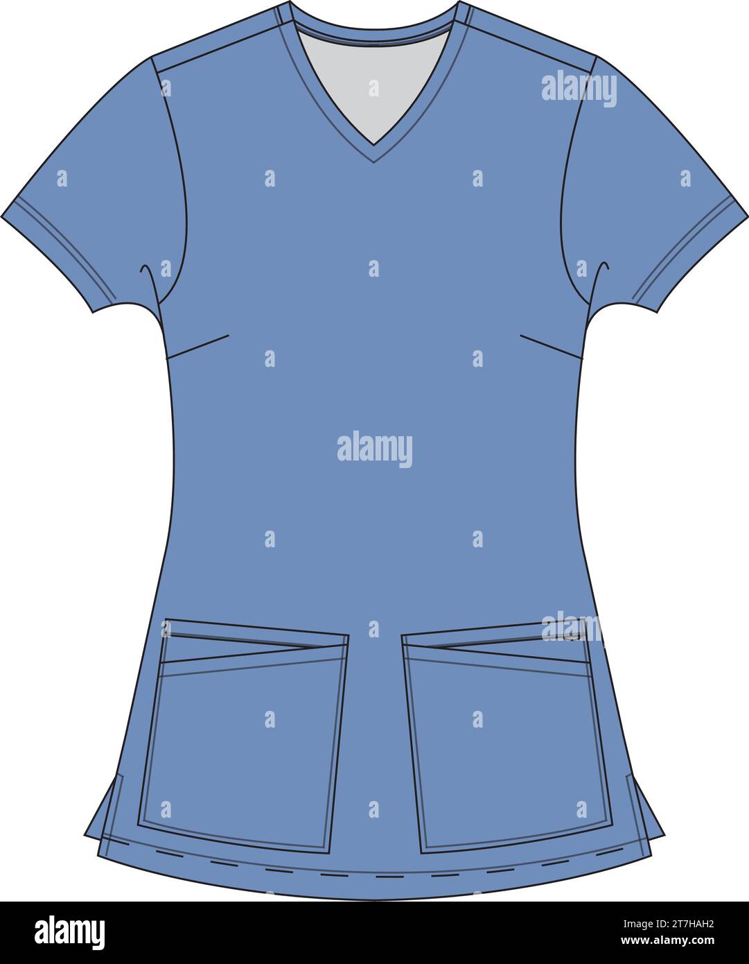 Medical Scrub Suit Design Template Stock Vector Image & Art - Alamy