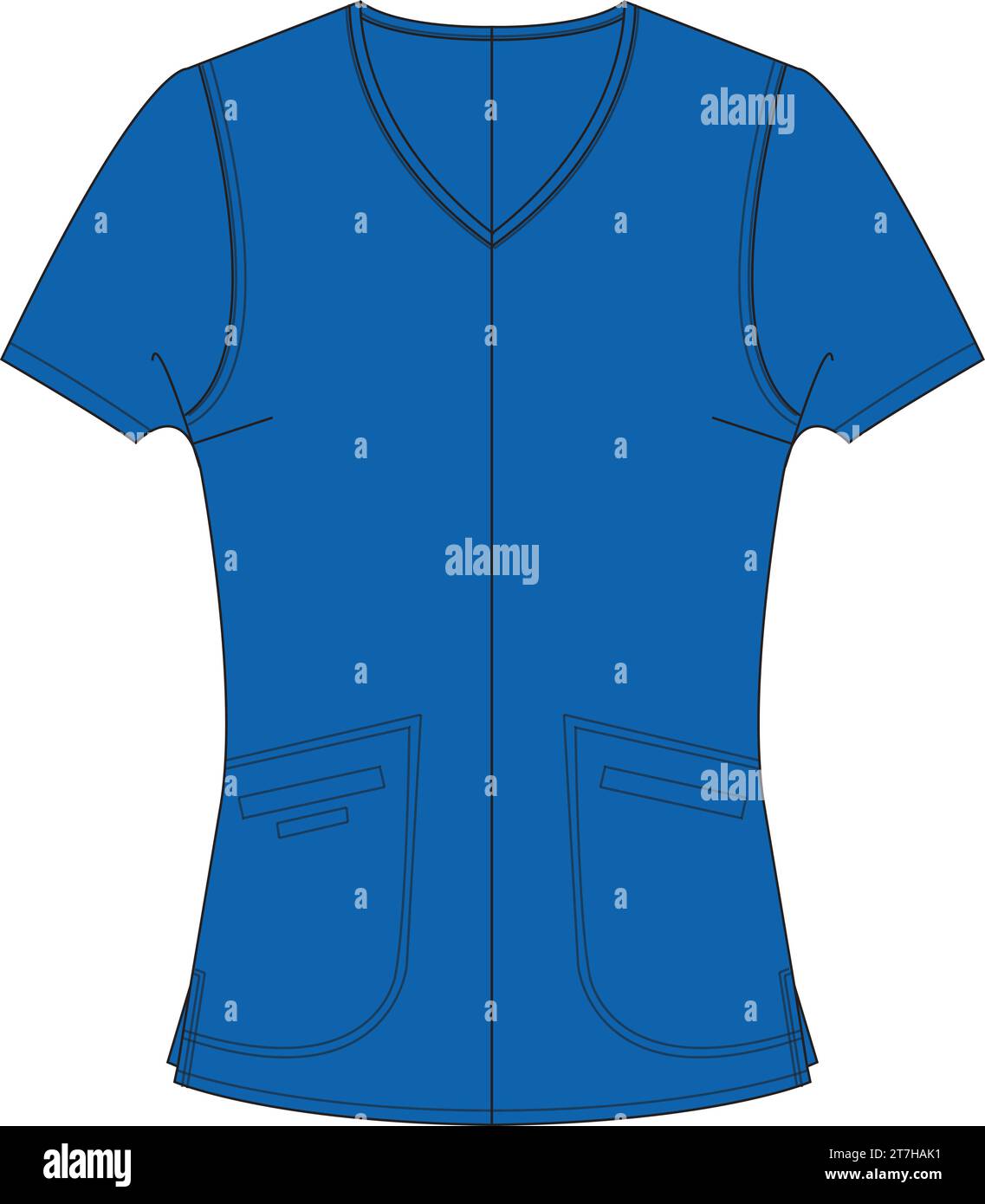 Medical Scrub Suit Design Template Stock Vector Image & Art - Alamy