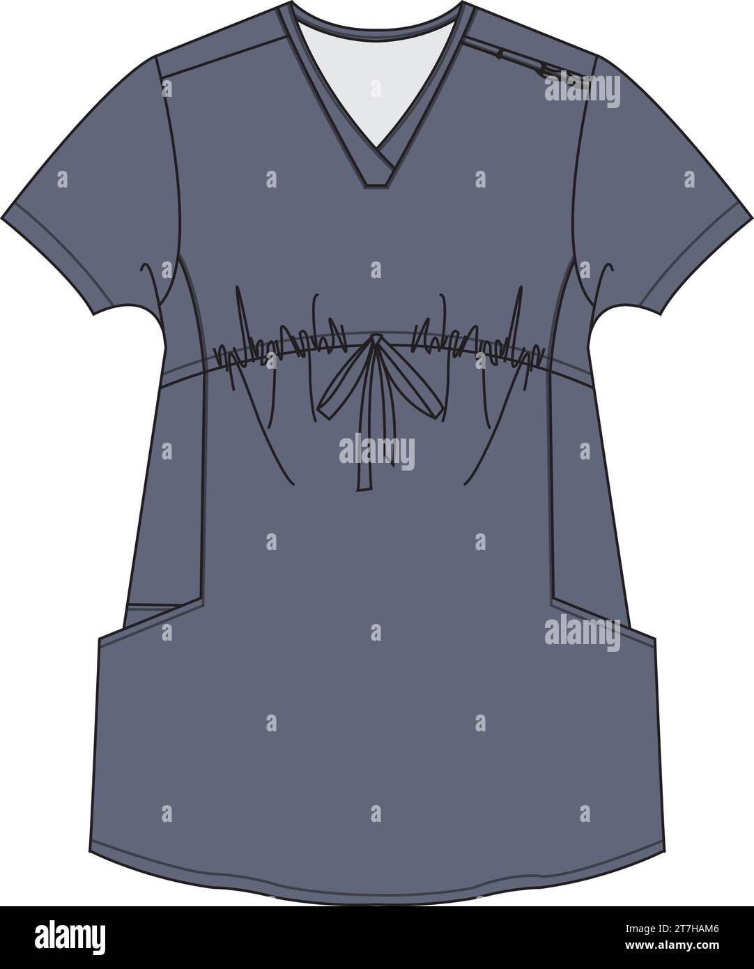 Medical Scrub Suit Design Template Stock Vector Image & Art - Alamy