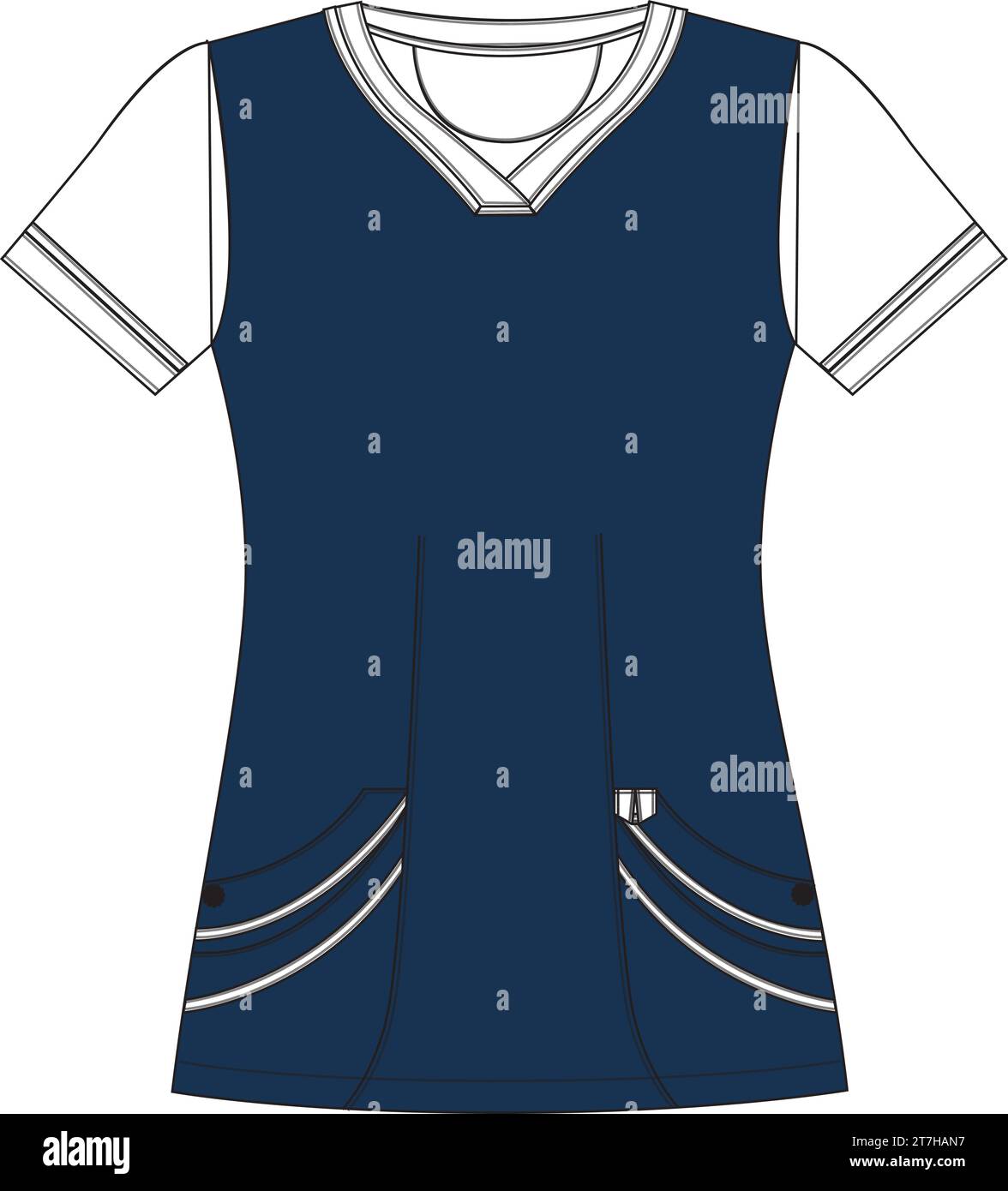 Medical Scrub Suit Design Template Stock Vector Image & Art - Alamy