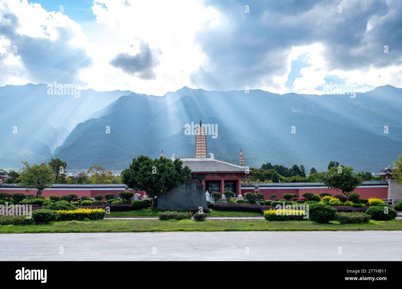 Chongsheng temple Three Pagodas in Dali city Yunnan provice, China ...