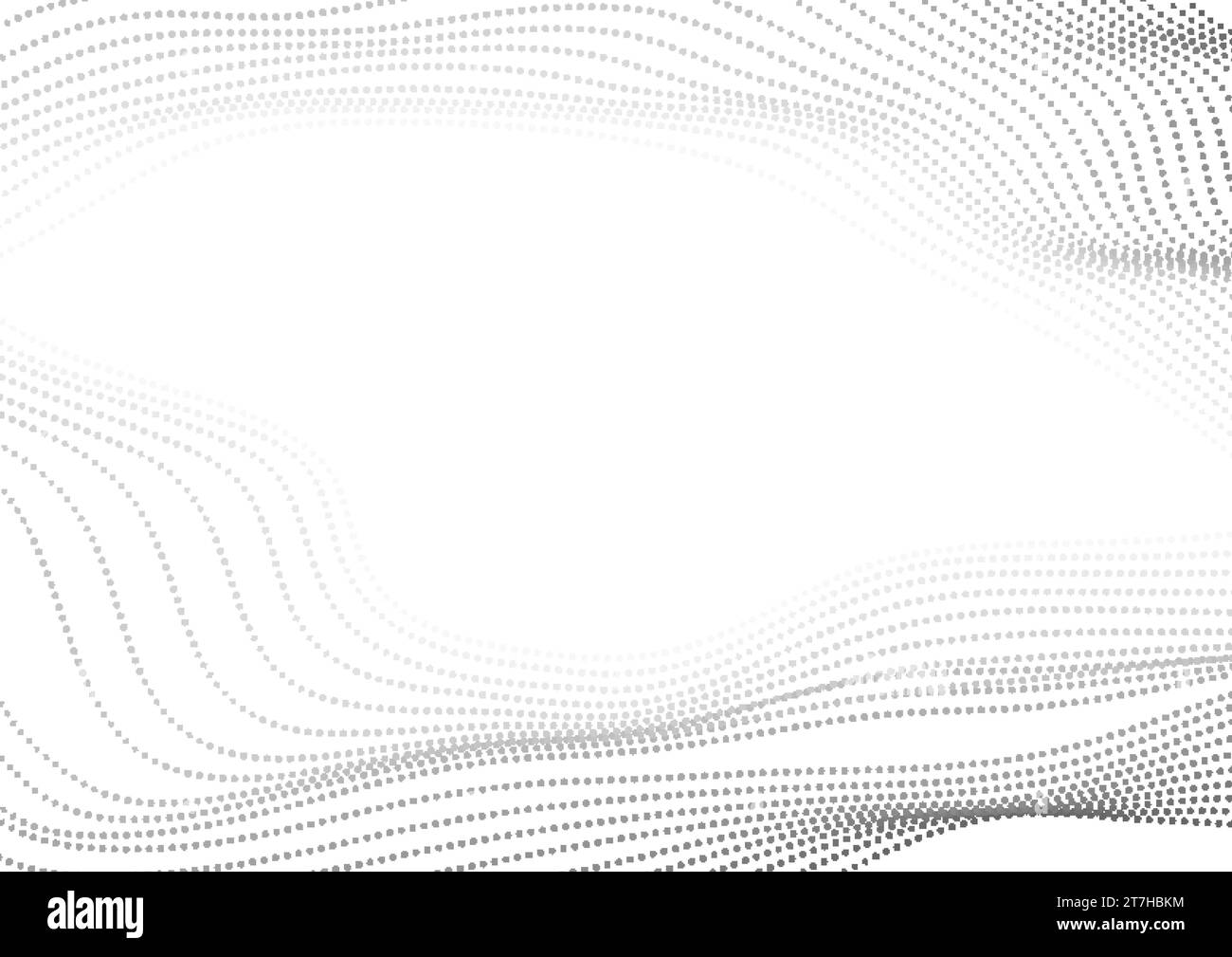 Grey dotted lines fluid 3d waves abstract modern graphic design. Sci-fi ...