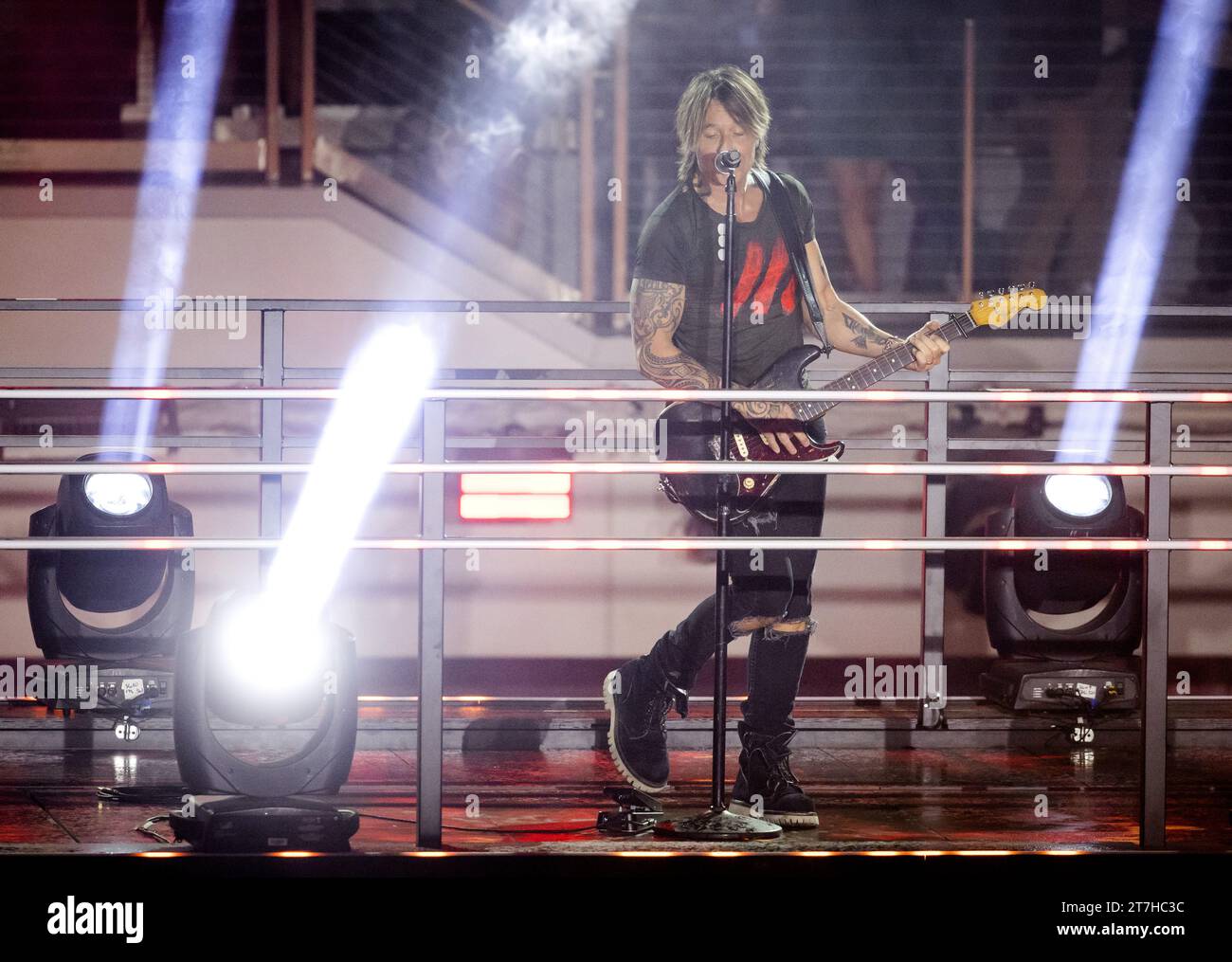 LAS VEGAS - Keith Urban during the opening ceremony prior to the ...