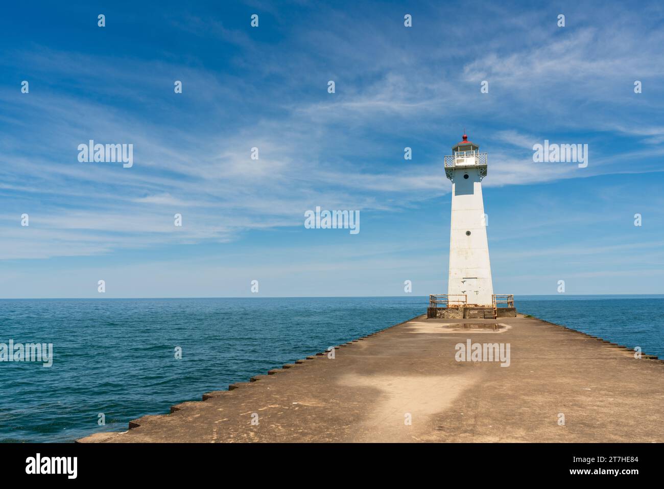 Sodus Point Lighthouse at Lake Ontario, New York Stock Photo - Alamy