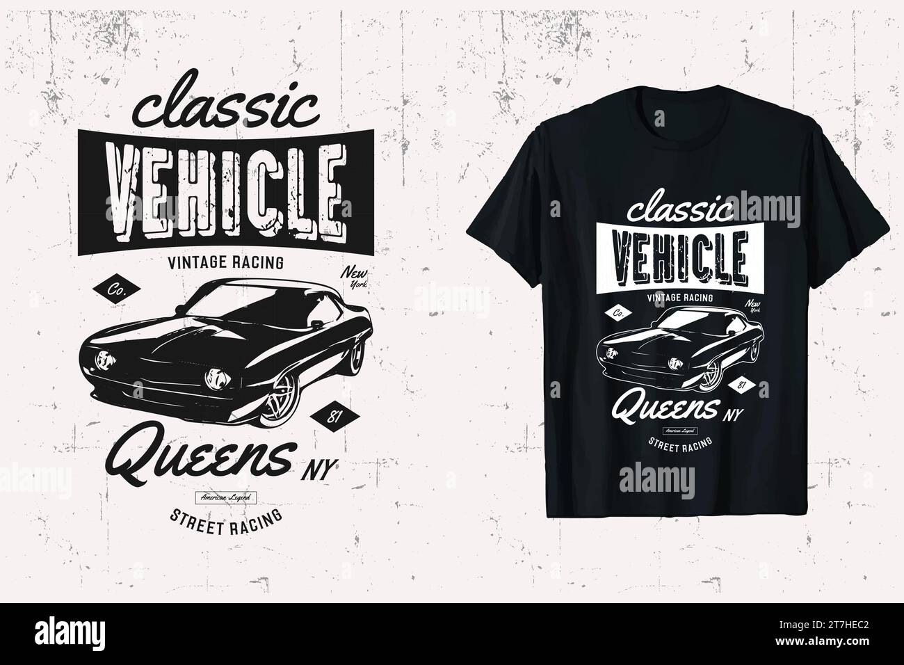 Classic Car T-shirt Design Vector. Vintage vehicle car typography ...