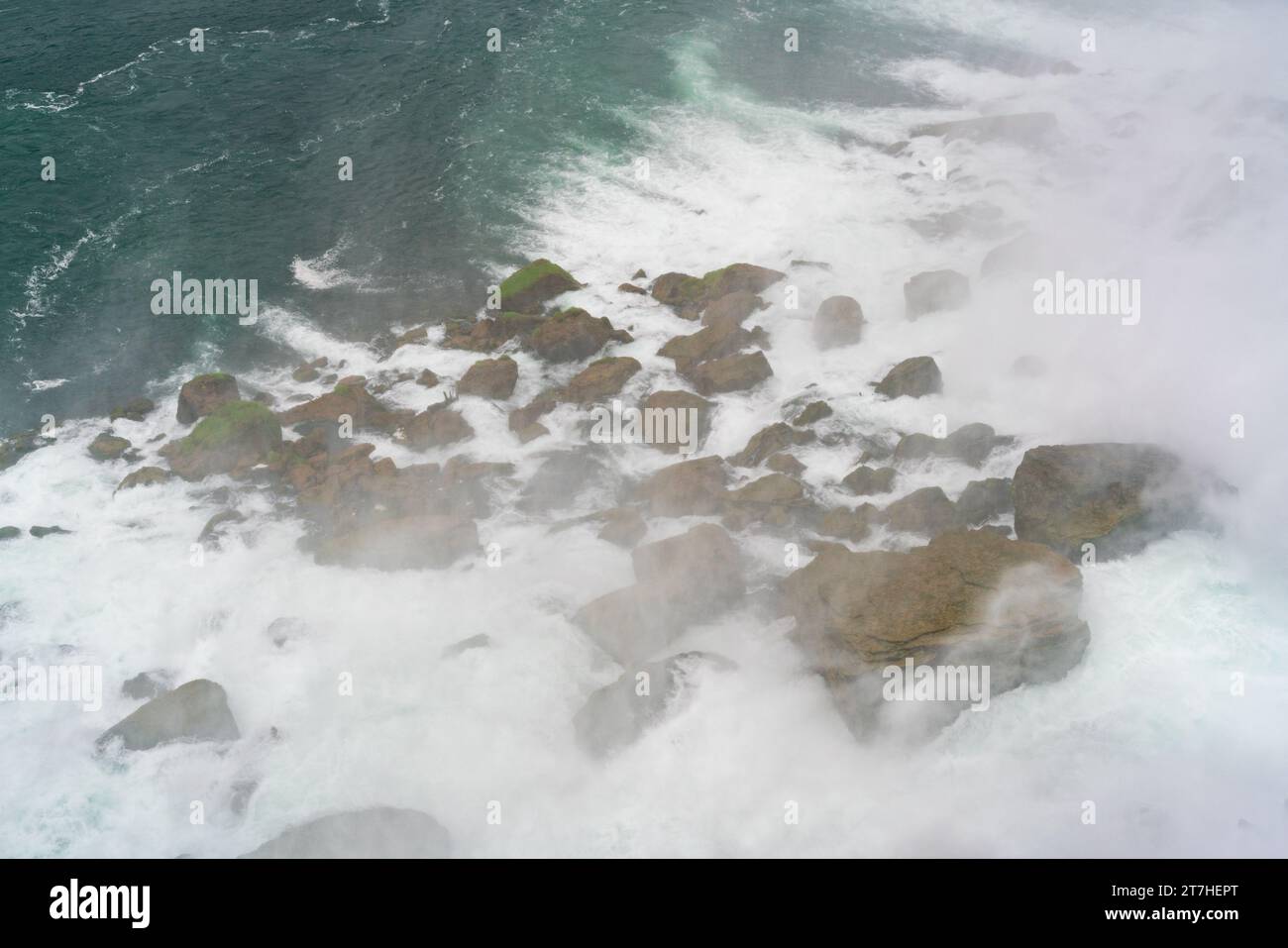 The Rocks and Boulders at the bottom of Niagara Falls State Park in New ...