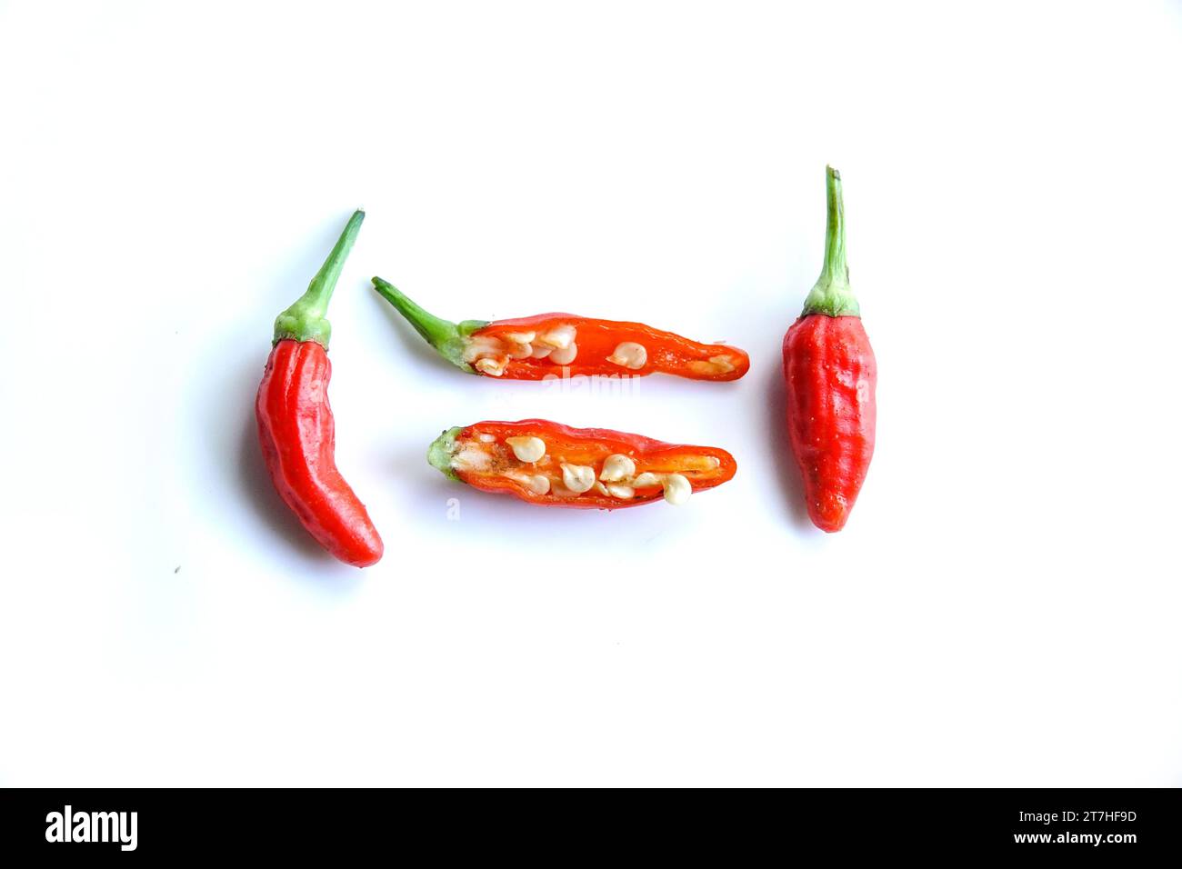 RED CHILLY WHITE BACKGROUND Stock Photo - Alamy