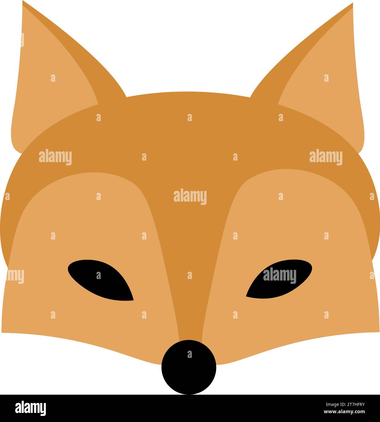 Luxury symbol of carnival fox mask. Christmas symbol in boho style ...