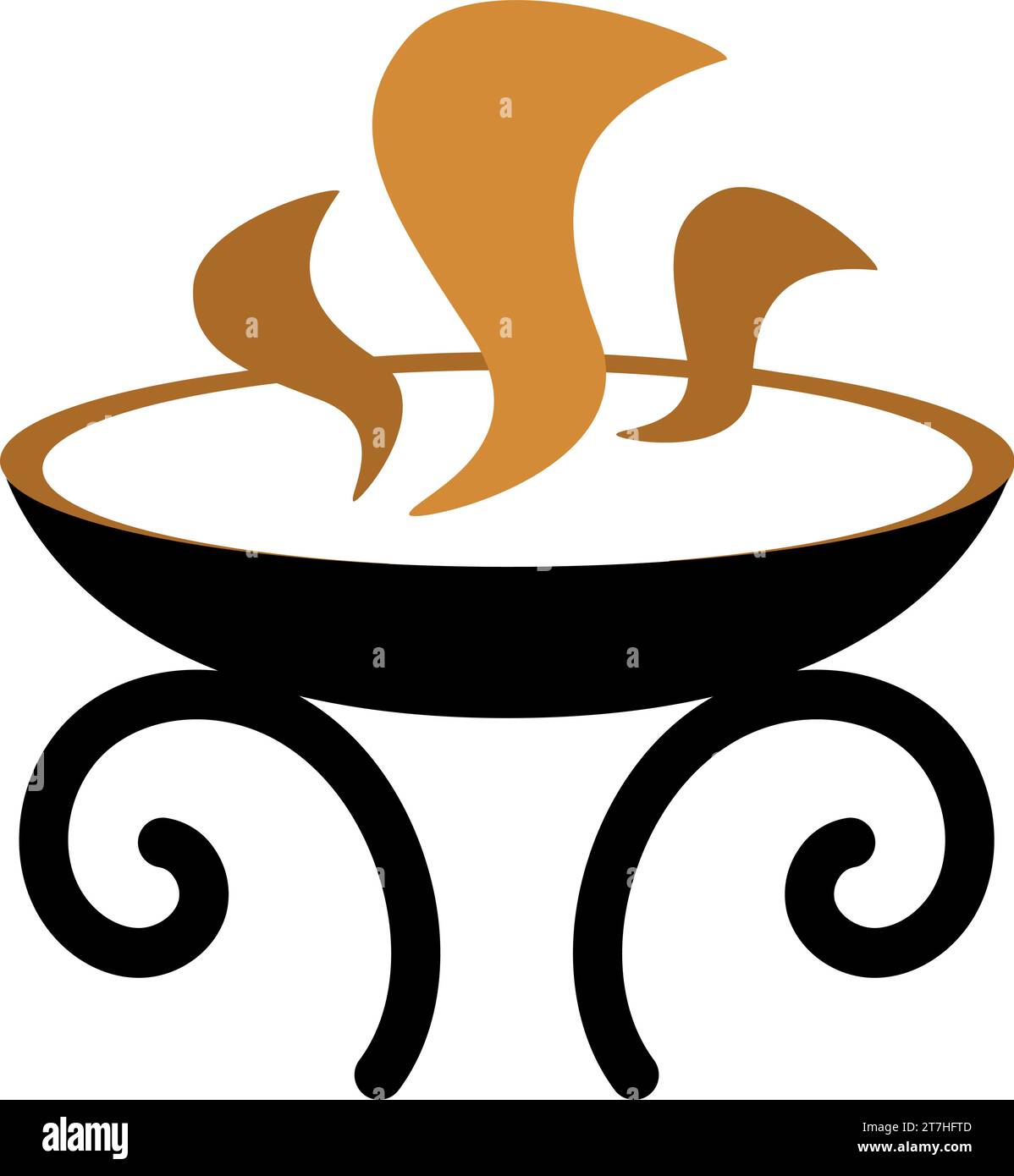 Hot oil therapy Stock Vector Images - Alamy