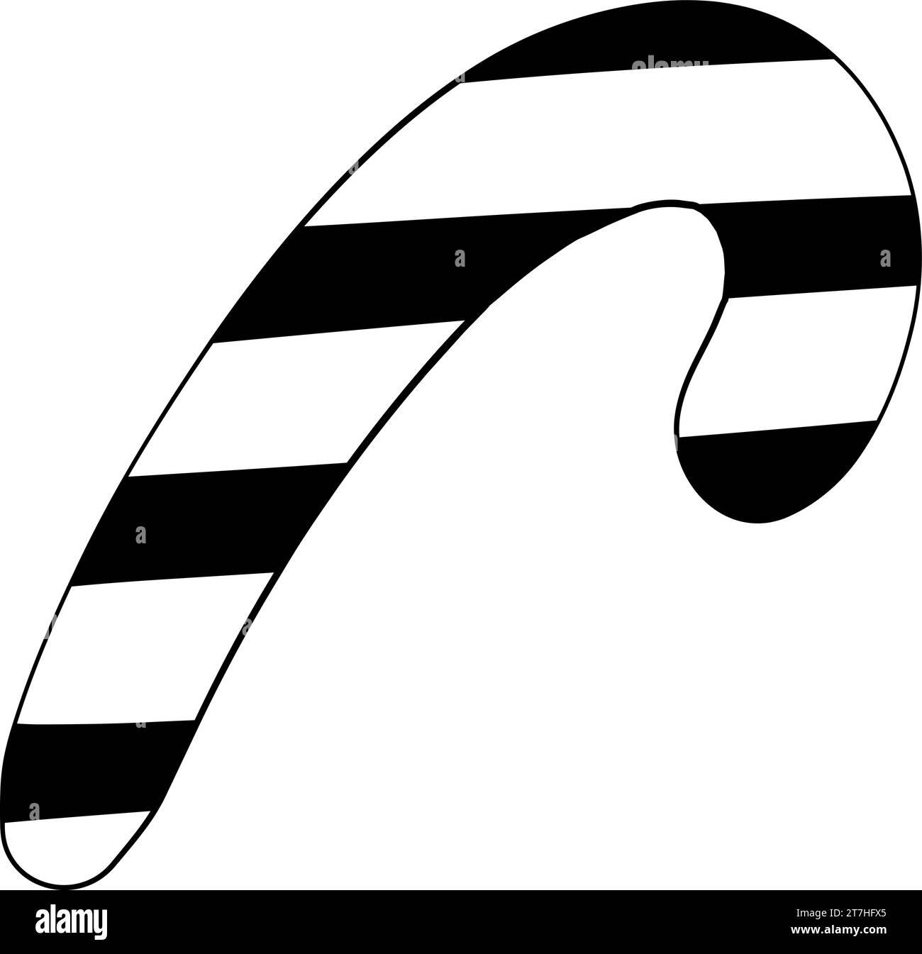 Outline candy cane Black and White Stock Photos & Images - Alamy