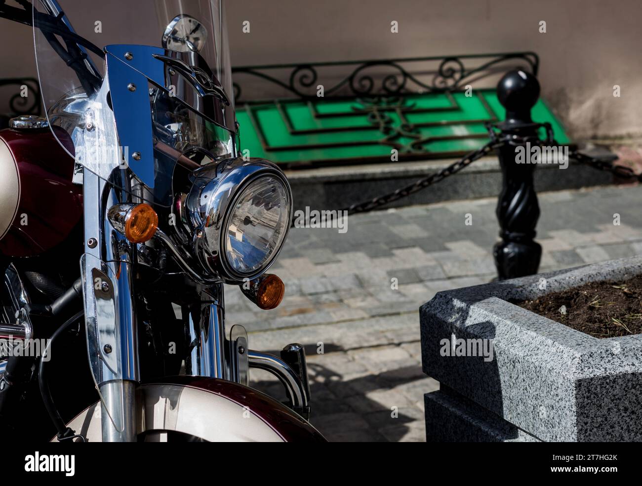 Minsk, Belarus, November, 16, 2023 - Kawasaki VULCAN classic motorcycle ...
