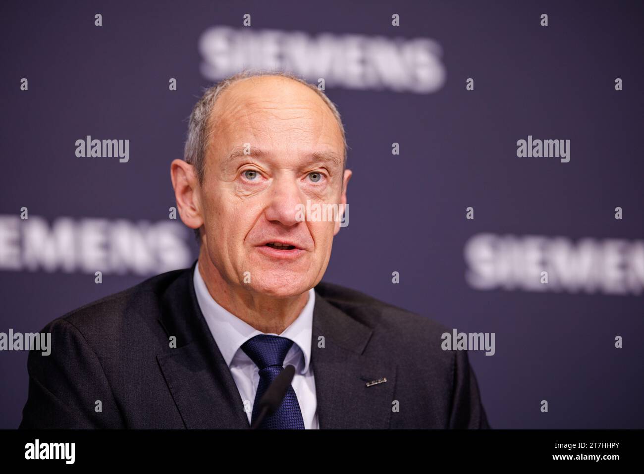 Munich, Germany. 16th Nov, 2023. Roland Busch, CEO of Siemens AG ...