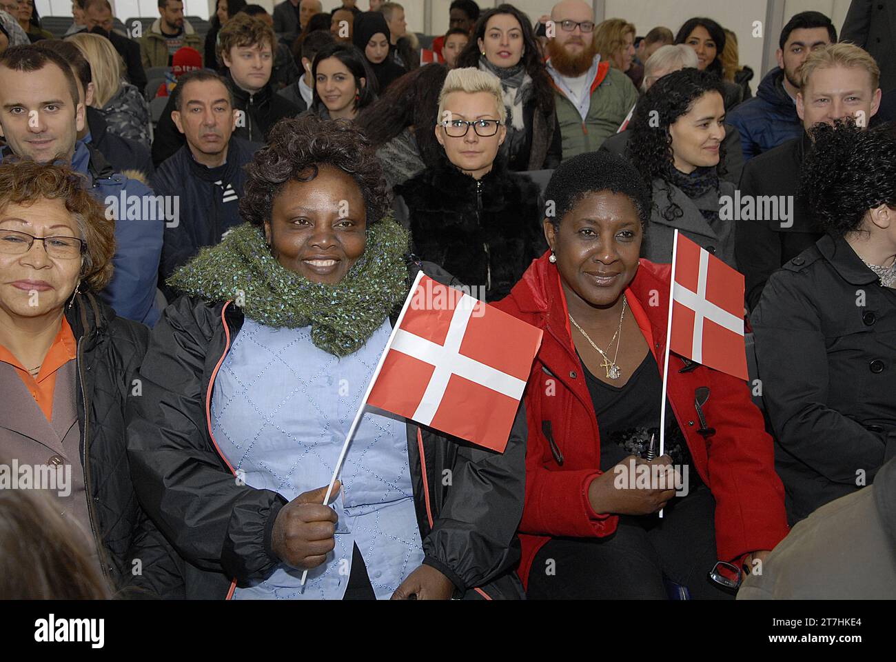 COPENHAGEN / DENMARK 17 April 2016 Citizenship celebration feast gether ...