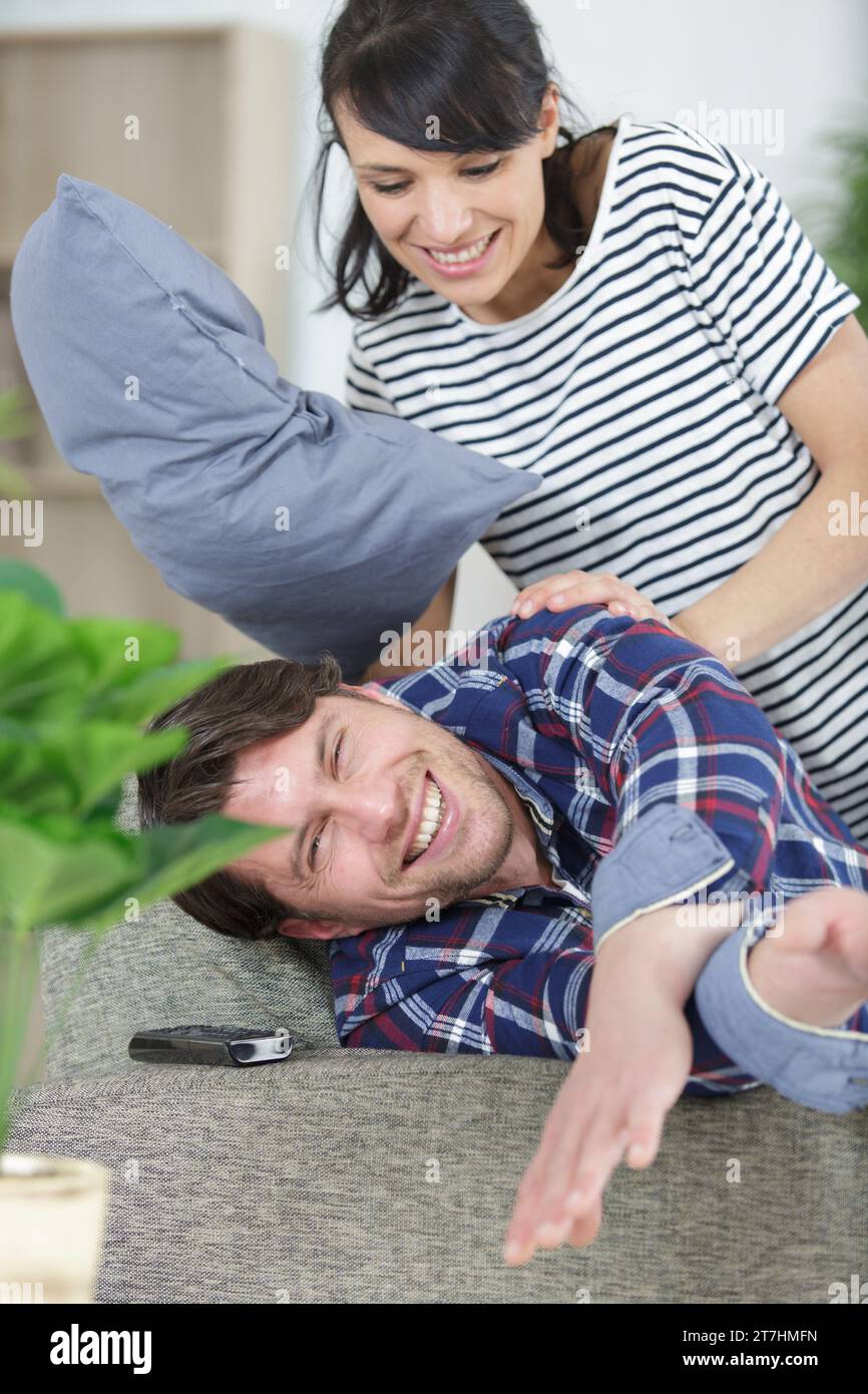 Funny married couple fighting hi-res stock photography and images - Alamy